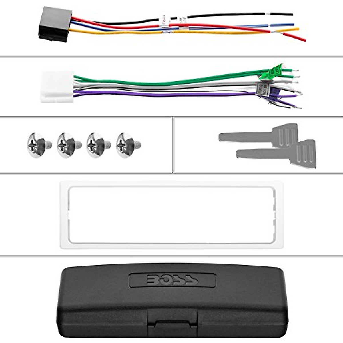 BOSS Audio Systems MR1308UAB Marine Receiver - Weatherproof, Bluetooth Audio, USB, SD, MP3, AM/FM, Aux-in, No CD Player, White, 8.50in. x 8.50in. x 4.00in.