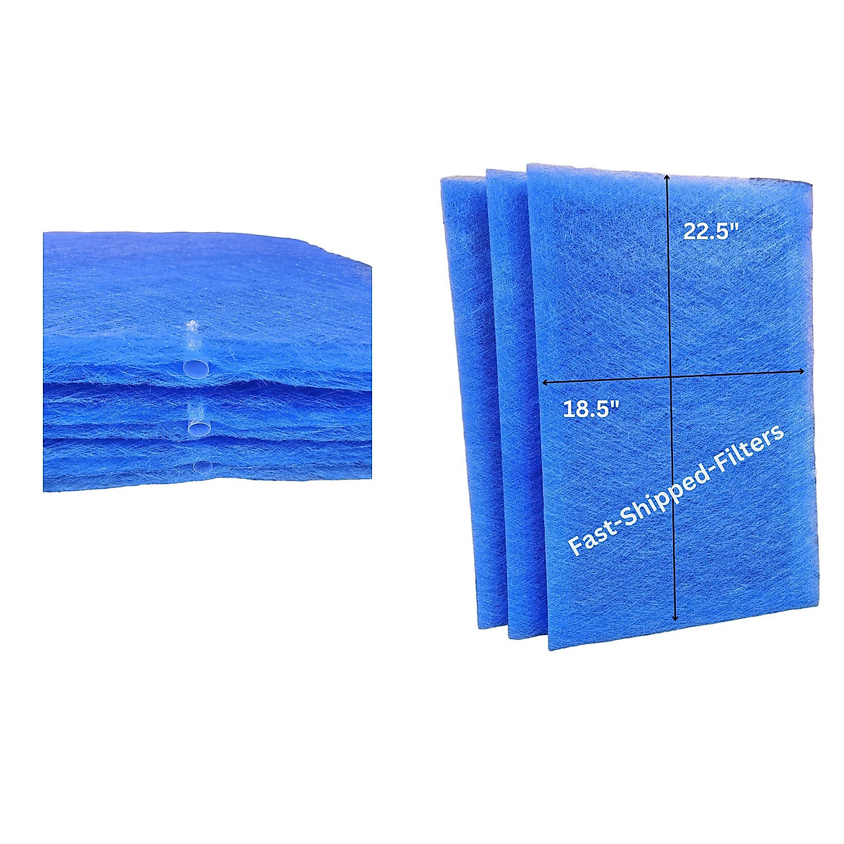 Fast-Shipped-Filters 3 Pack 20x25 Replacement Filter Pads Compatible with Captura Air Cleaner 20x25 Refill P6100 Blue