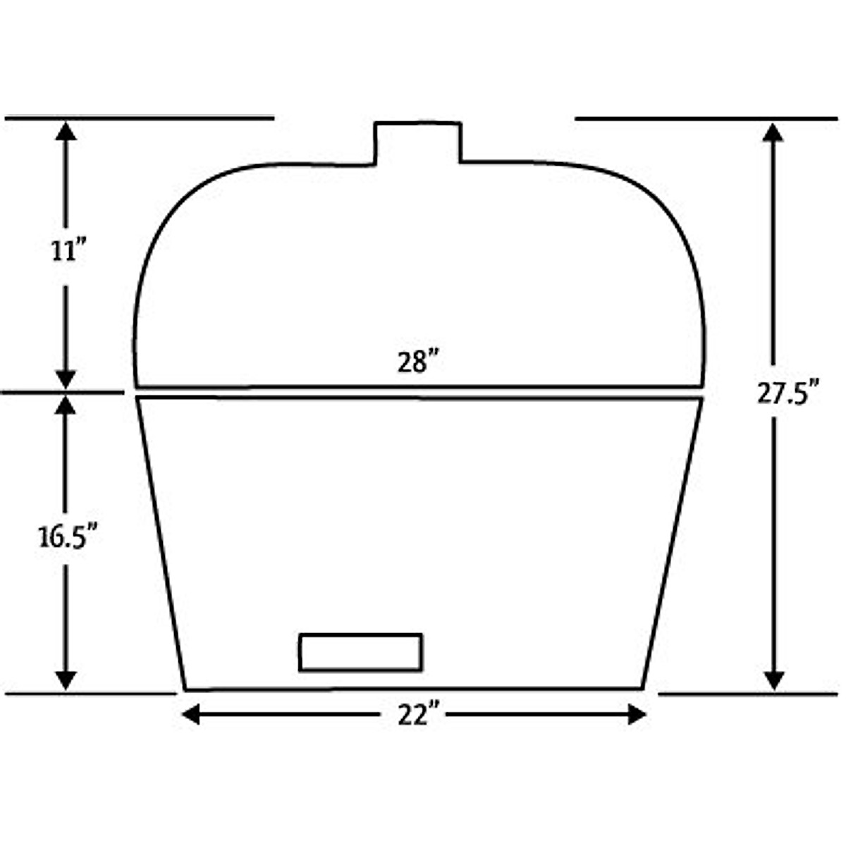 Primo 778 Extra-Large Oval Ceramic Charcoal Smoker Grill