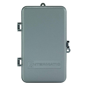 ​​Intermatic T104 Electromechanical Timer Switch - Proven Durability, 40A Load Capacity, Versatile Scheduling, 1-12 Cycles Per Day - Manual Override, Tripper Included for Reliable Time-Based Control