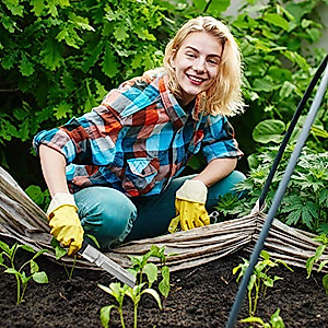 Linsen-outdoor Black Handle Pruning Knife,Grafting Knife, Stainless Steel Garden Budding Knife, Folding Pocket Knife for Grafting Multi Cutting Tool, Weed Bushes Branches Mushroom Diggig Knife