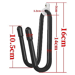 ZSHJGJR Bow Display Wall Hanger Wall Mount Archery Bow Holder Hook Storage Bow Rack for Recurve Bow Traditional Bow Longbow (no Bow) (1)