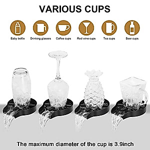 Vista Glass Rinser for Kitchen Sink Cup Washer Glass Washer Sink Attachment Kitchen Accessories for Cup Rinser Kitchen, Bar - Black