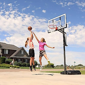 Lifetime Portable Basketball Hoop, 54 Inch Steel-Framed Acrylic Backboard
