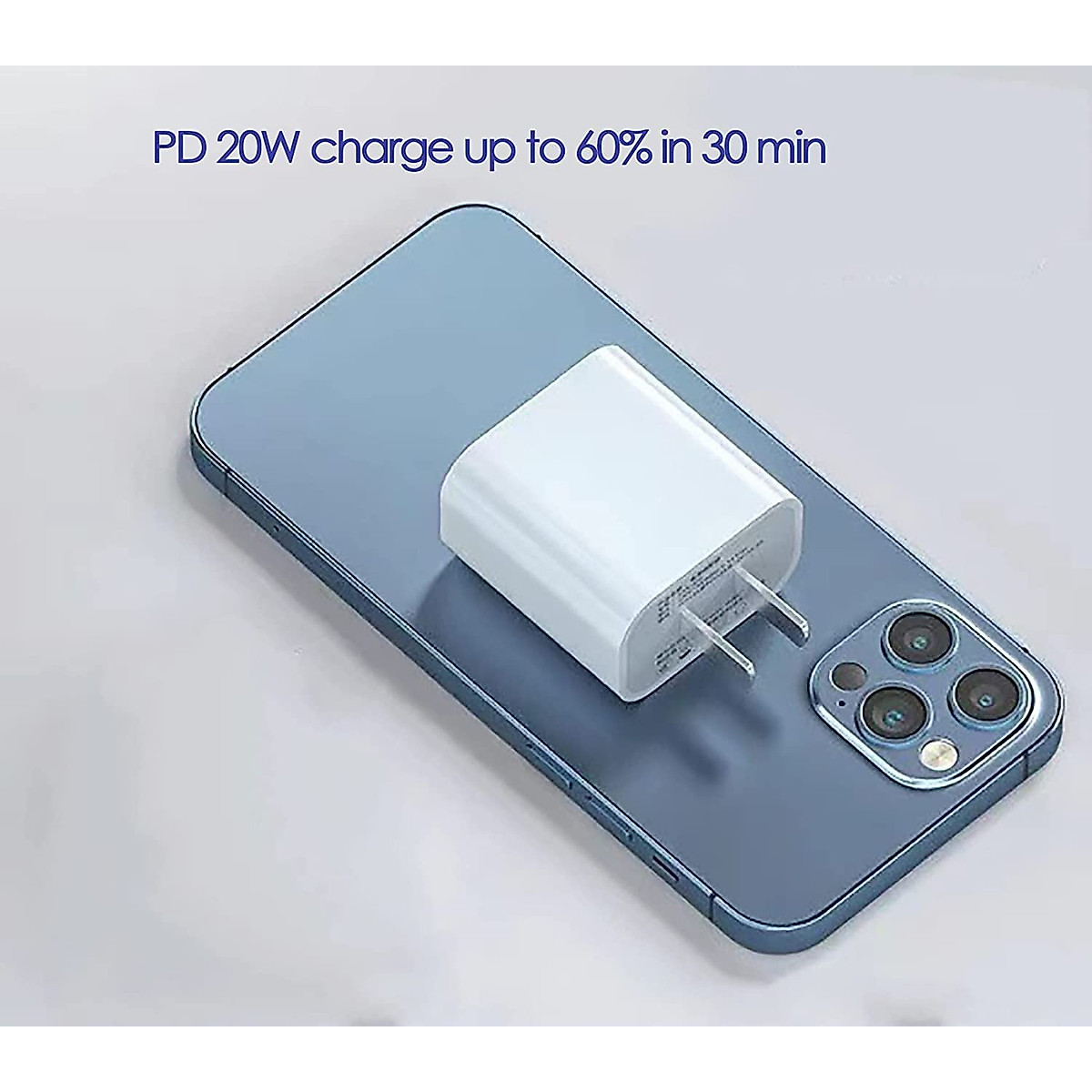 USB C Wall Extra Fast 20W PD Charger Block for iPhone 16 15 14 13 12 Pro Max Plus for Galaxy S24 S23 S22 S21 Type USBC Plug Brick Head Safe Wall Cube Type C