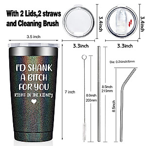 BIRGILT Best Friend Birthday Gifts for Women - Funny Christmas Friendship Gifts for Coworker, Sister, Bestie - 20oz Tumbler Cup