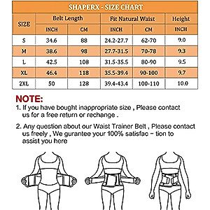 SHAPERX Women Waist Trainer Belt Waist Trimmer Belly Band Body Shaper Sports Girdles Workout Belt, SZ8002-Rose-S