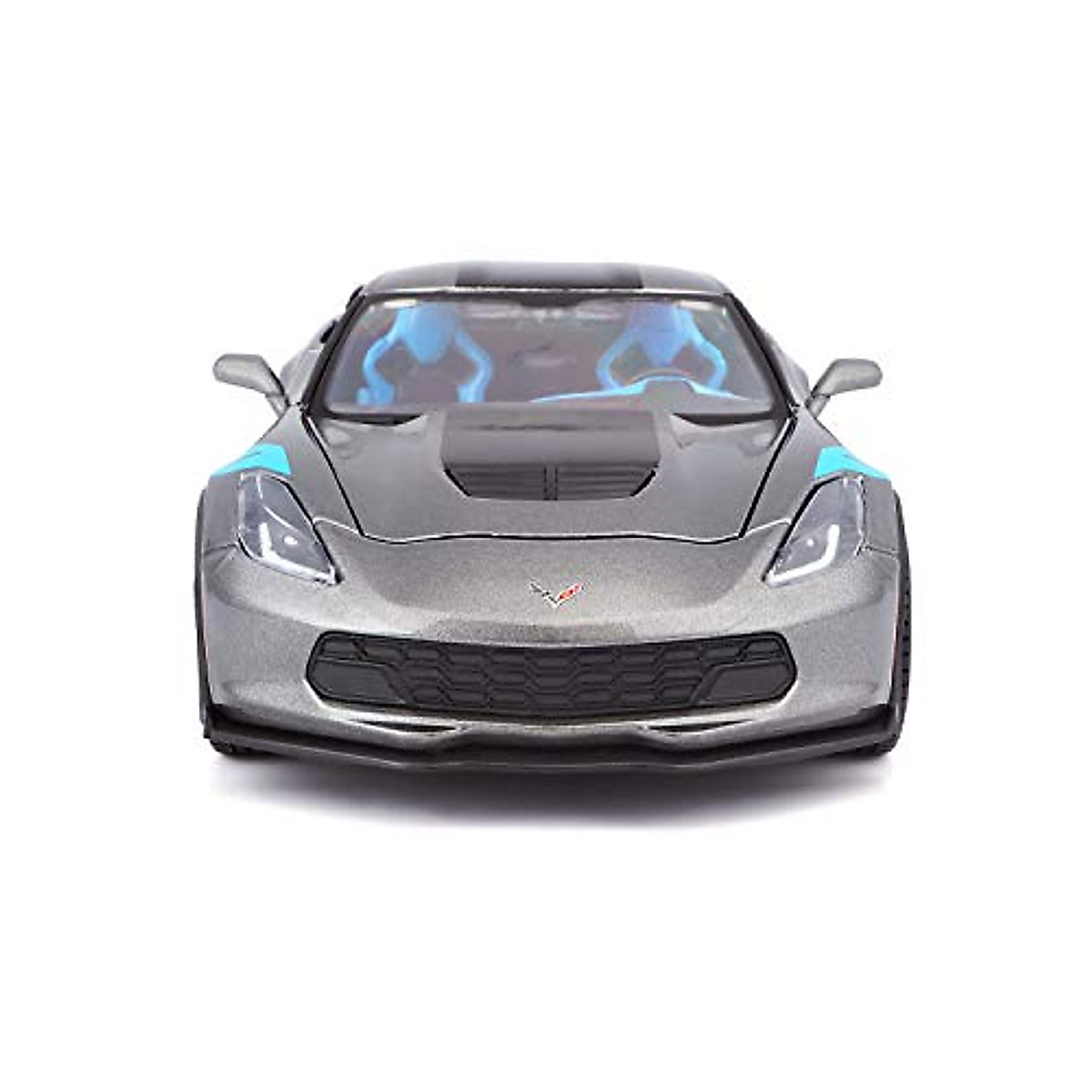 Maisto 1:24 Scale Special Edition 2017 Chevrolet Corvette Grand Sport Die Cast Vehicle (31516-00000002), Metallic Grey