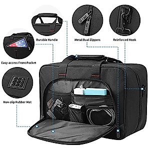 TAYCASE Carrying Case for Ps5, Large Travel Case Compatible with Playstation 5, Black