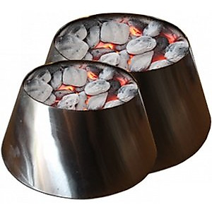 VORTEX (IN)DIRECT HEAT for Charcoal Grills, Medium Size - For Weber Kettle 22 26.75 WSM Smokey Mountain XL Kamado XL Big Green Egg