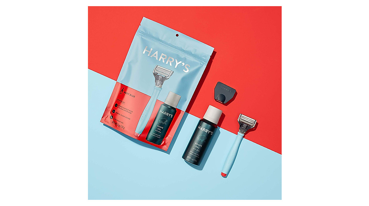 Harry's Buoy Blue Razor Starter Set for a Perfect Shave