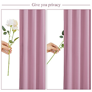 10x10 Dusty Pink Backdrop Curtain for Parties Wedding Wrinkle Free Pink Photo Curtains Backdrop Drapes Fabric Decoration for Birthday Party Baby Shower 5ft x 10ft,2 Panels