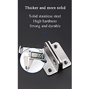 Combi Bolt Door Lock ，Sliding Door Lock ， Sliding Bolt Door Locks Padlock, Stainless Steel Door Latch, 90 Degree Door Buckle for Cabinet, Bar, Closet, (Size:49mm) (Size : 70mm) ( Size : 70mm ( Size :