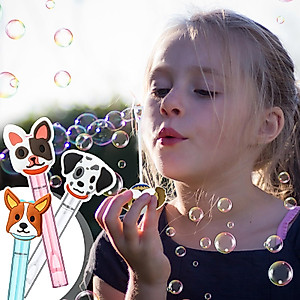 Foilswirl 30 Pcs Bubbles Party Favors for Boys Girls Mini Bubble Wands Tube Bulk Theme Bubble Maker Goodie Bags Stuffer School Classroom Prizes Birthday Gift for Bubble Solution (Dog)