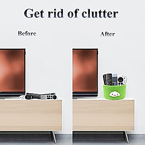 St. Patrick's Day Storage Basket,Lucky Green Decorative Basket Nursery Storage Basket 7.4"*4.7", 5.9"*3.9"(2 Pack)