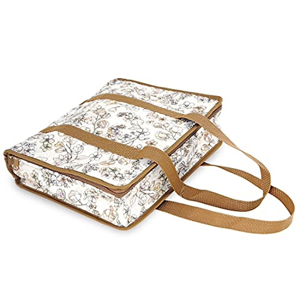 Dritz Project Organizer Bag, Beige Floral