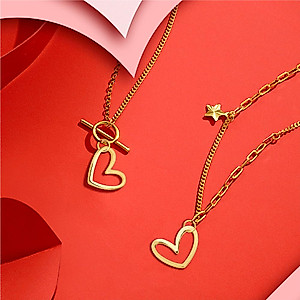 BENECREAT 20pcs Real 18K Gold Plated Linking Rings Brass Heart Jewelry Connectors Open Bezels for Bracelets Necklace DIY Making, Wedding, Mother's Day Festival Gifts, 11.5x13mm