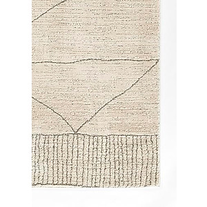 Momeni Rugs WREN 2 Area Rug, 5'3" X 7'3" Ivory Carpet for Living Room, Bedroom, Hallways, Bathroom, and Home Office