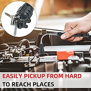 LED Light 360° with Magnetic Telescoping Pickup Mechanics Tool,Rotation Inspection Mirror,Stocking Stuffers Gifts for Men Dad Mechanics,Gifts for Christmas,Father's Day,Thanksgiving,Valentine's Day