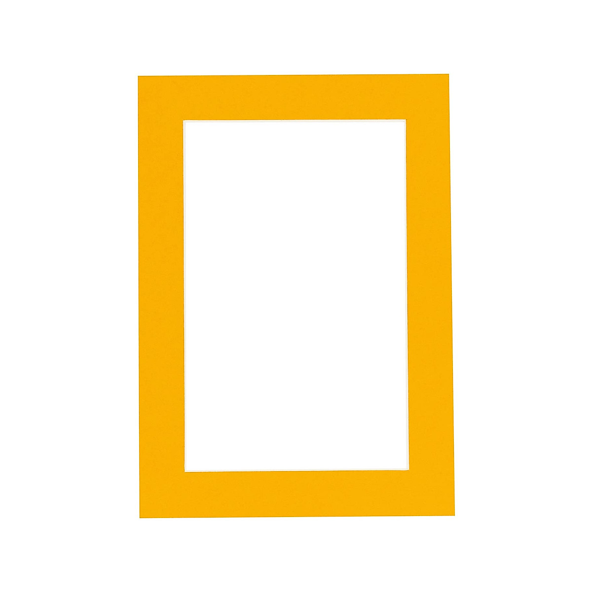 12x18 Mat Bevel Cut for 11x17 Photos - Acid Free Golden Orange Precut Matboard with Backing Board and Crystal Clear, Self Seal Photo Mat Bag - for Pictures, Photos, Framing - 4-ply Thickness