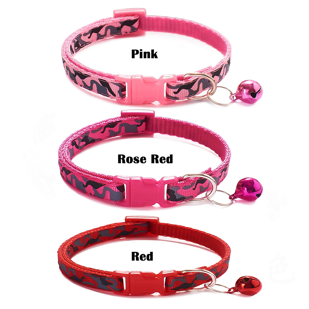 Love Dream Puppy ID Collars 12pcs Puppy Whelping Collars, Easy to Identify, Adjustable Breakaway Collars with Bell for Litter Identification Collars for Newborn Puppies Kitten (Medium(9.9"-15.7"))