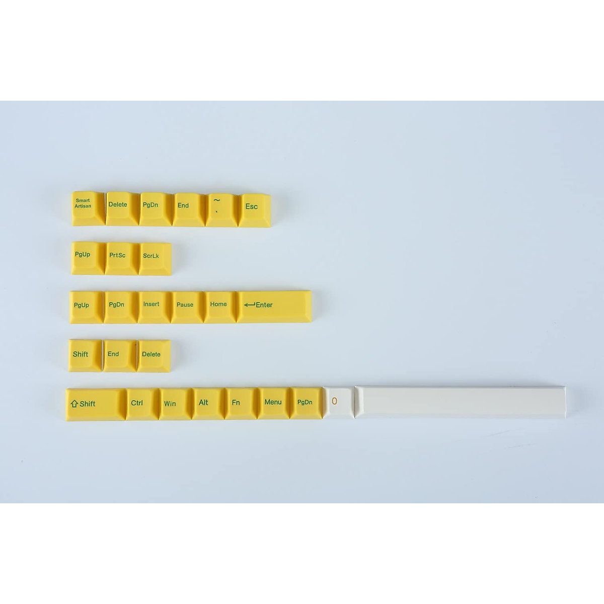 104 + 27 Keycap Set, Dye-Sublimation PBT Keycaps, Cherry Profile Custom Keycaps for DIY Cherry MX Mechanical Gaming Keyboards, Lemon Lime