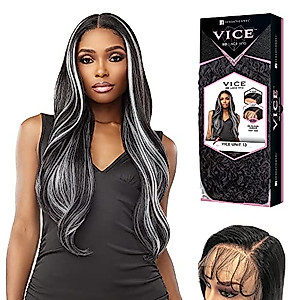 Sensationnel Vice Lace front wig - HD Transparent Lace Pre-plucked Hairline with Babyhair 5 Inch Deep Part - Vice Unit 13 (BALAYAGECARAMEL) 1.0 Count