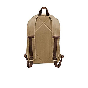 Port Authority Cotton Canvas Backpack OSFA Desert Khaki