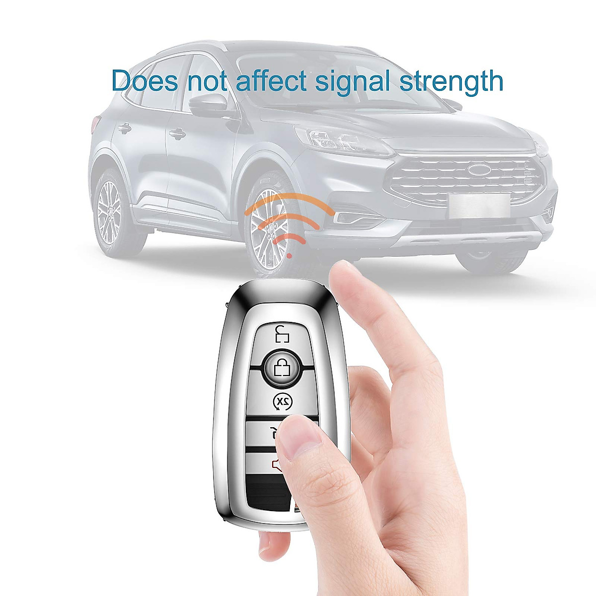 Key Fob Cover Case for Ford Soft TPU Key Holder Full Coverage Car Key Protector with Leather Keychain Lanyard for Ford Explorer Mustang Fusion Escape F150 F250 F350 F450 F550 Edge, Red