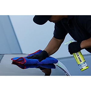 Nanoskin QUICK SHINE Quick Detail Spray 16 Oz. - Waterless Detailer Spray for Car Detailing | Deep Gloss Car Wax Booster & Clay Lubricant | Removes Dust, Smudges, Fingerprints and Other Contaminants