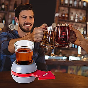 CRETVIS Shot Spinner Spin the Shot Fun Drinking Game Spin Shot Game Party Games for Adults Includes 1.7 oz Shot Glass