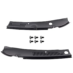 CHEDA 2Pcs Windshield Wiper Cowl Vent Grille Panel Hood Compatible for Ford Mustang 1999-2004 Direct Aftermarket Replacement 3R3Z 6302228 AAA&FO1270102