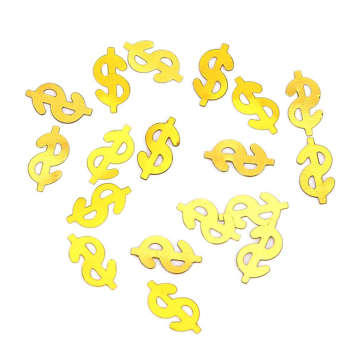 60g Throwing Confetti, Dollar Sign Shaped Throwing Confetti Table Scatters Wedding Party Anniversary Baby Bridal Shower Decorations(Gold)