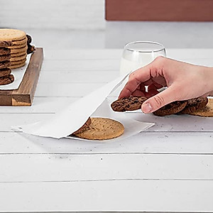Bag Tek 6.25" x 4.75" Double Open Bags, 100 Small Deli Paper Sheets - Disposable, Greaseproof, White Paper Deli Wrap Liners, For Snacks, Cookies, And More, Restaurantware