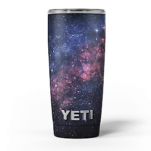 Design Skinz Subtle Pink Glowing Space - Skin Decal Vinyl Wrap Kit Compatible with The Yeti Rambler Cooler Tumbler Cups