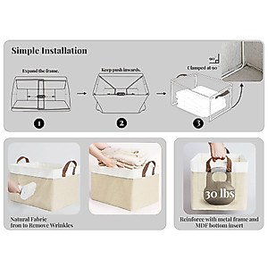 StorageWorks 3-Pack Closet Storage Bins with 2-Pack Rectangle Closet Baskets