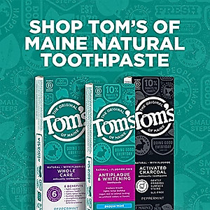 Tom's of Maine Fluoride-Free Antiplaque & Whitening Natural Toothpaste, 5.5 Ounce (Pack of 2) - Packaging May Vary