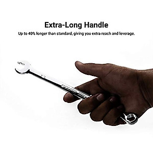 Capri Tools 1/2 in. WaveDrive Pro Combination Wrench for Regular and Rounded Bolts