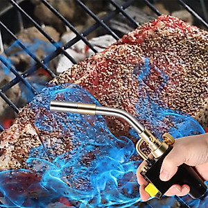 TS8000 Propane Torch Head by Wadoy, High Intensity Trigger-Start Soldering Torch Compatible with MAPP/Propane for Soldering, Brazing, Welding, Searing Steak, Map Gas Propane Torch Head