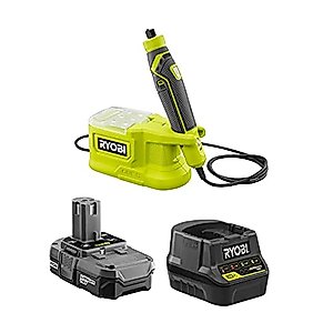 RYOBI 18-Volt Cordless Precision Rotary Tool (PRT100B) Kit with Battery and Charger, (No Retail Packaging, Bulk Packaged)