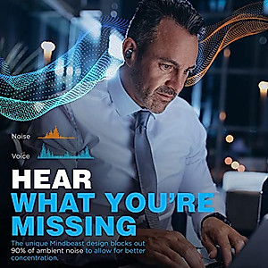 MINDBEAST Super Bass Earbuds Noise Cancelling Wireless and Wired Set, Prime, Amazing Sound Effects