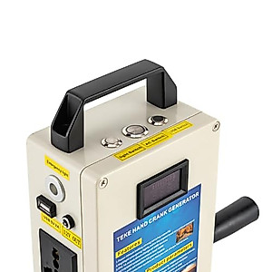 Hand Crank Generator with USB Charger 120W Outdoor Travel Camping Portable Emergency Power Supply Phone Charger USB Charging Generator Generation Storage