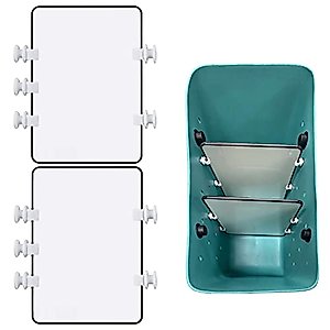 Koomduk 2 PCS Divider Tray Compatible for Bogg Bag Beach Bag Divider Accessories Inserts Space Saving Accessories for Original X Large Bag (Black)