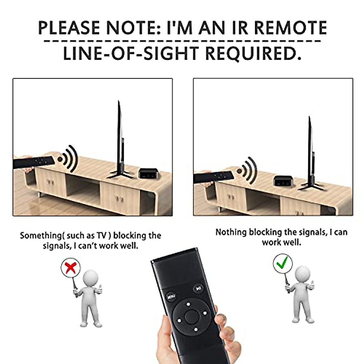 New Infrared Remote Control MC377LL/A for Apple 2/3 TV Box A1294 A1156, for Apple 2021 TV4 4K, for Apple 4th TV HD, A1962 A1842/MQD22/MP7P2 A1469 A1427/MD199 A1378/MC572 MM4T2AM/A A1625/MGY52/MLNC2