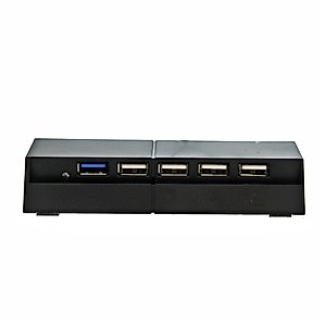 ROCKSOUL PS-USBHUB5 USB Hub, Black - PlayStation 4