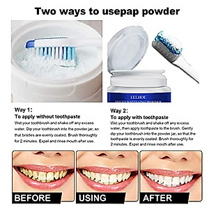 ZITIANY Tooth Powder for Teeth Whitening, Toothpaste Powder Teeth Whitener for Clean The Between Teeth, Tooth Washing Powder Freshen The Breath Oral Care