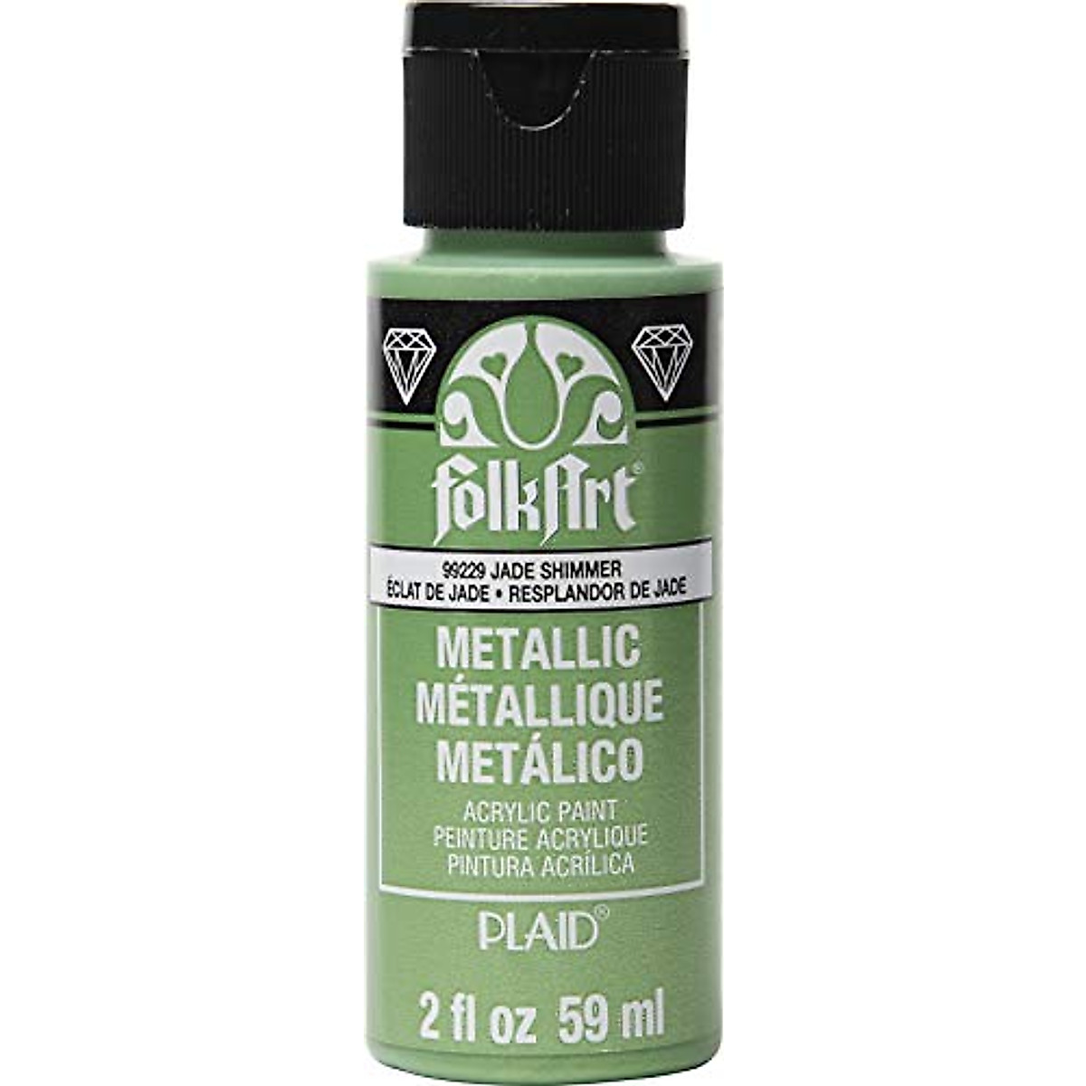 FolkArt Metallic Paint, Jade Shimmer, 2 fl oz
