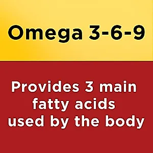 Nature Made Triple Omega 3 6 9, Fish Oil as Ethyl Esters and Plant-Based Oils, Healthy Heart Support, 150 Softgels, 50 Day Supply