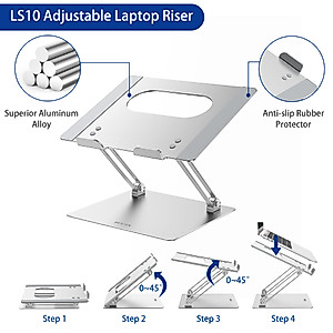 BESIGN LS10 and LSX6N Ergonomic Laptop Stand