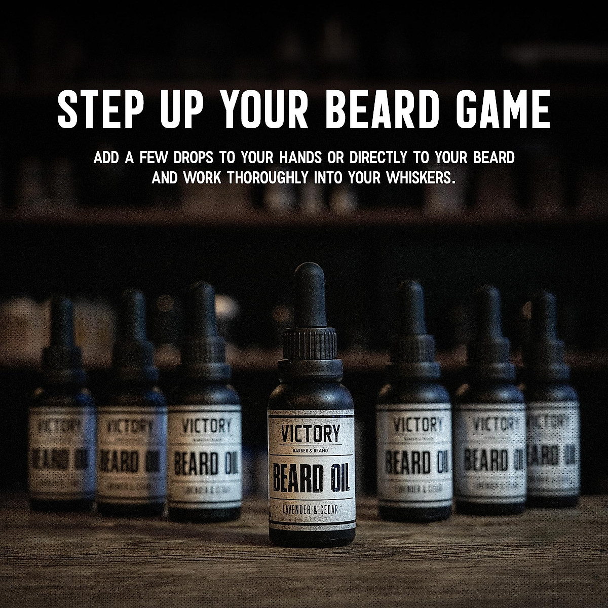 Victory Barber & Brand Beard Oil | End Beardruff with Moisturizing Conditioner for Men | Get Beard Envy | Lightly Scented with Cedar and Lavender | Made in the USA